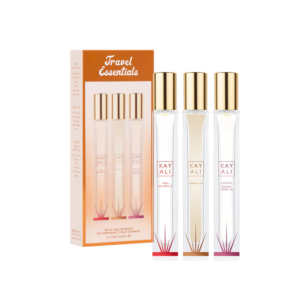 Kayali Travel Essentials - Kayali / Set de perfumes tamaño de viaje