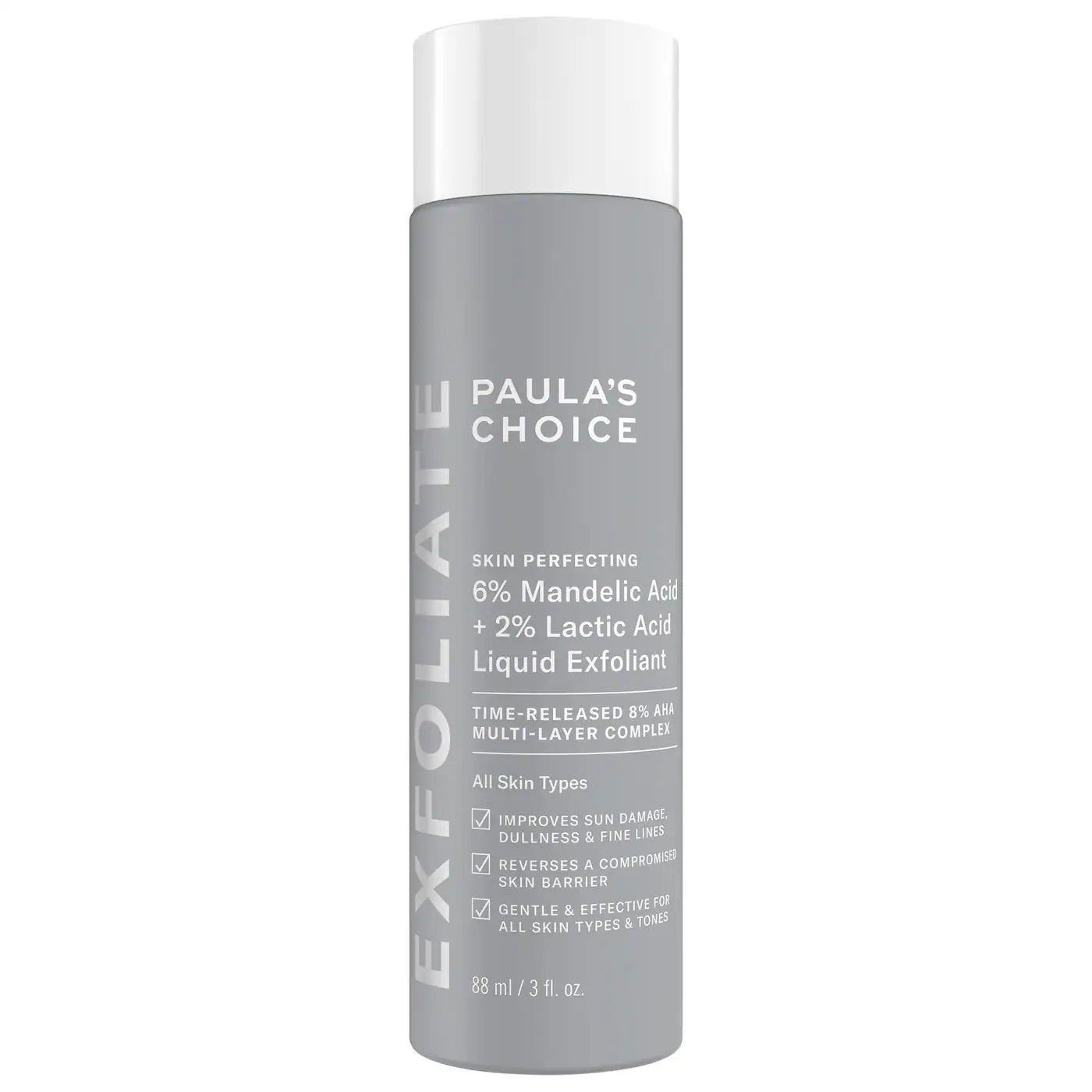 Skin Perfecting 6% Mandelic Acid + 2% Lactic Acid Liquid Exfoliant - P